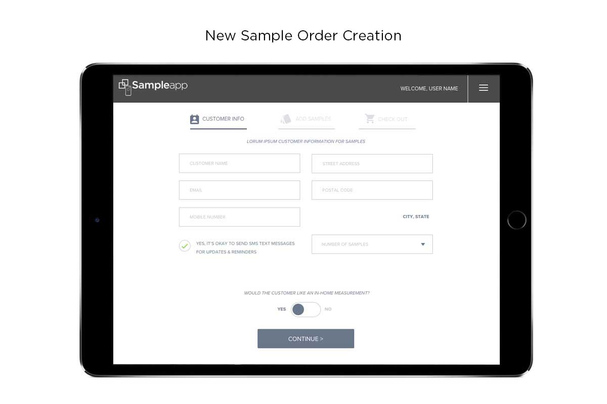 Customer Relationship Management Tool for Tracking Samples - Sample App